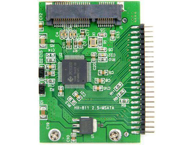 Low profile Half Height mSATA mini PCI-E SATA SSD to 2.5 inch IDE 44pin ...