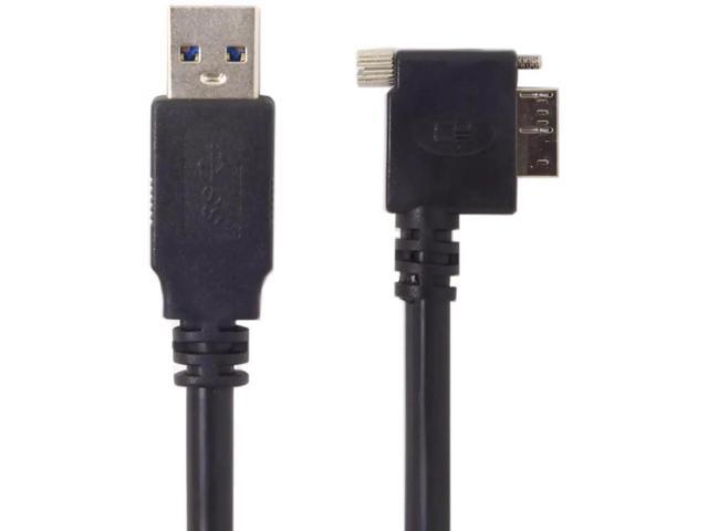 USB 3.0 Cable USB 3.0 Type A Male to Micro B Male 90 Degree Right ...