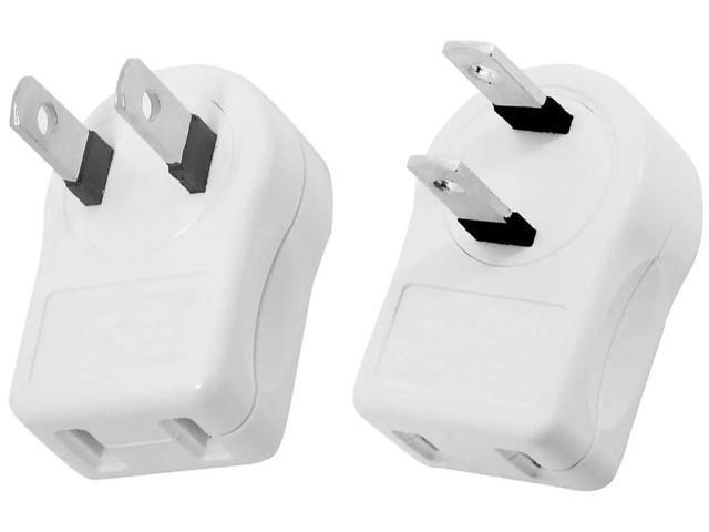 NEMA Type A 1-15P USA Outlet Saver Extension Adapter 2-Prong 2 Outlets ...