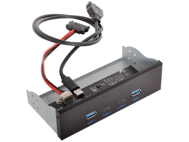 5.25" Front Panel CD-ROM Bay USB 3.0 & USB-C HUB 4 Ports Motherboard ...