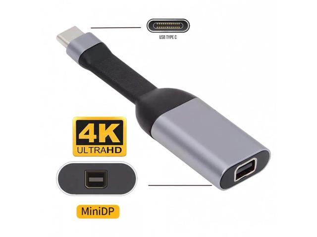 USB-C Type-C Source to Mini DP Displayport 4K 60hz Sink HDTV Adapter ...