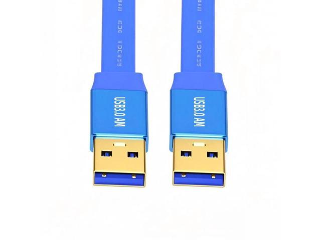 Ultra Flat Slim USB 3.0 Type-A Male to USB3.0 A Male Cable Extension ...