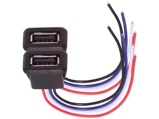2pcs/set DIY OEM Type A Female Socket to 4Pin Open Cable Latch Mount ...