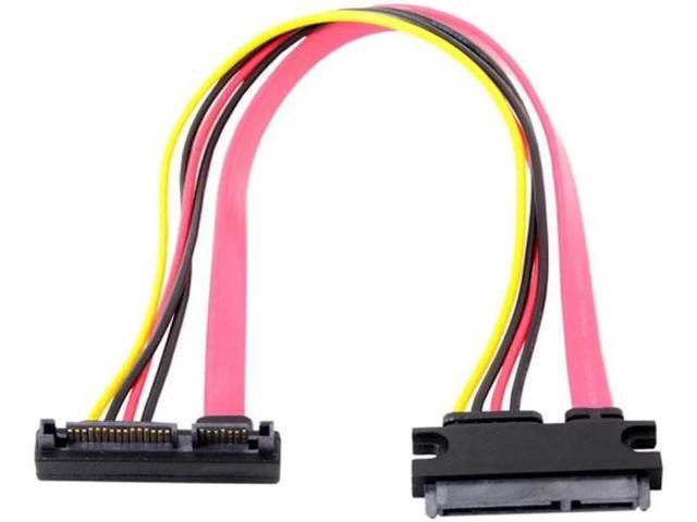 SA-065-UP Up Angled SATA III 3.0 7+15 22 Pin SATA Male to Female Data ...