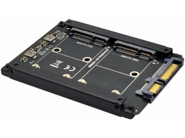 Dual MSATA Mini-SATA SSD Card JBOD Raid0 Span Bridge to 2.5inch SATA ...