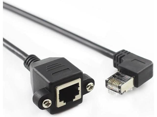 UT-011-RI Right Angled 90 Degree 8P8C FTP STP UTP Cat6 Male to Female ...