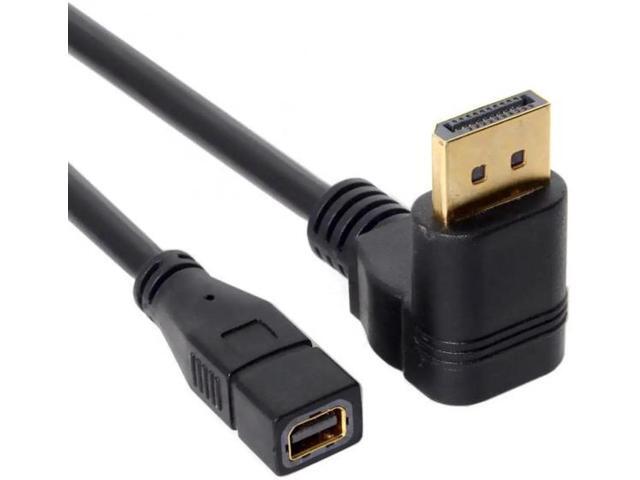 DP-048-DN Down Angled DP DisplayPort 90 Degree to Mini DP DisplayPort ...