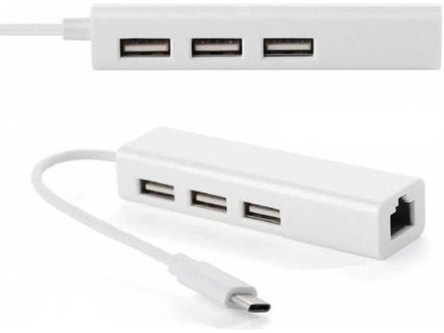 UC-108-HUB USB 3.1 Type C USB-C Multiple 3 Ports Hub with Ethernet ...