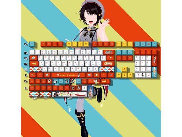 VTuber 2D anime high-tech mechanical-themed keyboard accessories fan ...