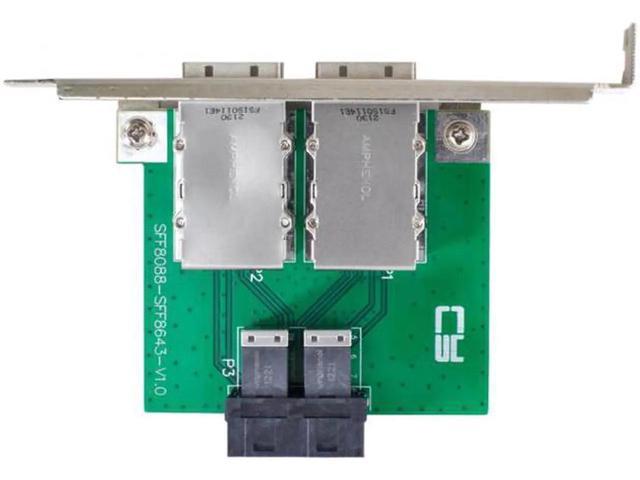 SF-030 Dual Ports Mini SAS SFF-8088 To Internal SAS HD SFF-8643 PCBA ...