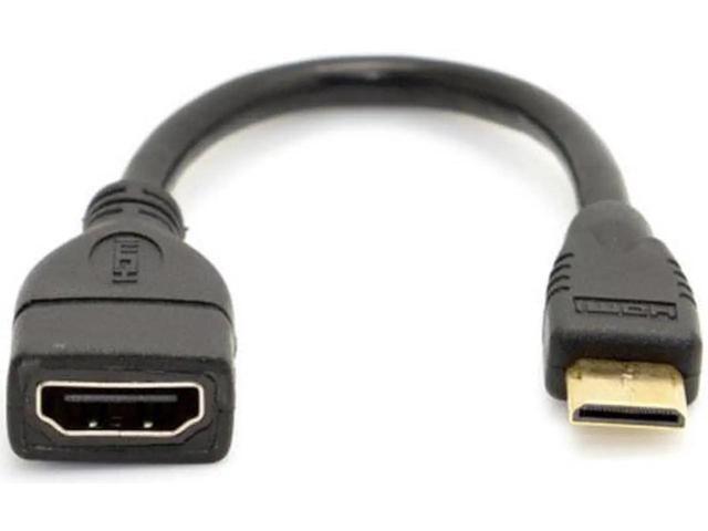 Type C MINI HDMI Male to HDMI Female Extension for DV MP4 Camera DC DV ...