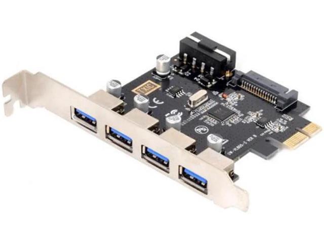 4 Ports PCI-E to USB 3.0 HUB PCI Express Expansion Card Adapter 5Gbps ...