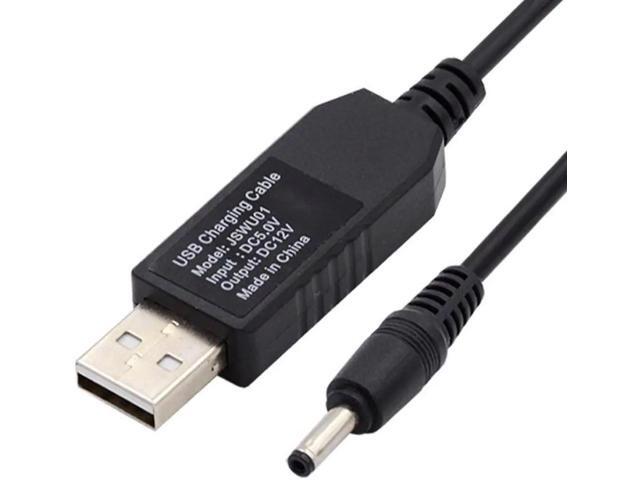 USB 2.0 Type-A DC 5V to DC 12V 3.5x1.3mm Voltage Riser Boost Power Plug ...
