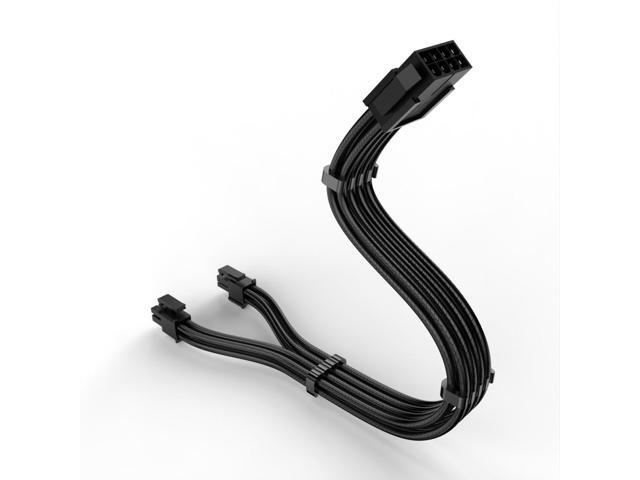 JVFYI Computer accessory CPU 8P extension cable nylon braided wire ...