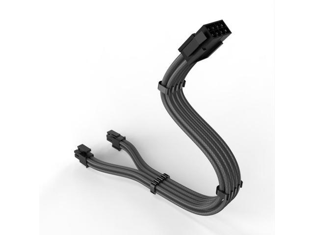 JVFYI Computer accessory CPU 8P extension cable nylon braided wire ...