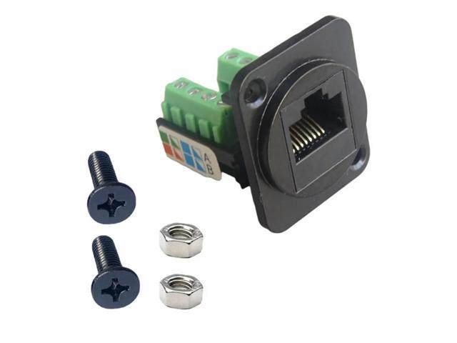 Computer Module CAT5E Network Module Black D-Shape RJ45 Super Category ...