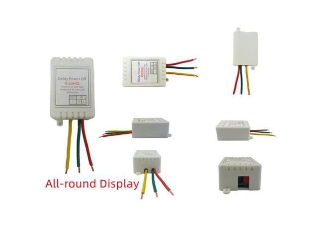 2X 1-480Min Timer Adjustable Disconnect Delay Controller AC110V 220V ...