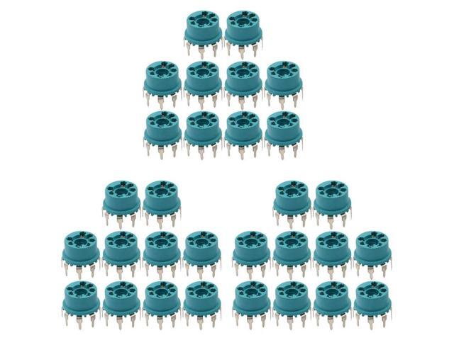 7Pin Plastic Vacuum Tube Socket Valve Base For B&W 6J1 6Z4 6X4 12AE6 ...