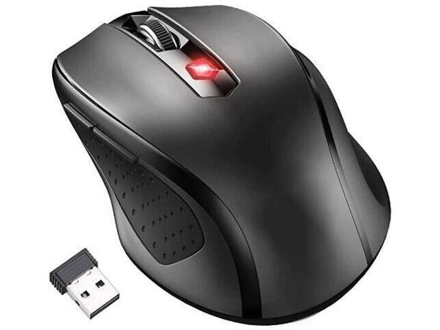 NEW Wireless Gaming Mouse Ergonomic Adjustable DPI Level 6 Button Black ...