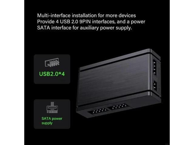 Satas Power 4 Port USB 2.0 Hub Splitter With Attachment And Durability ...