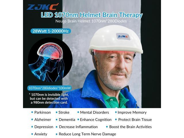 ZJKC 1070nm Red Infrared Light Therapy Brain Helmet for Parkinson ...