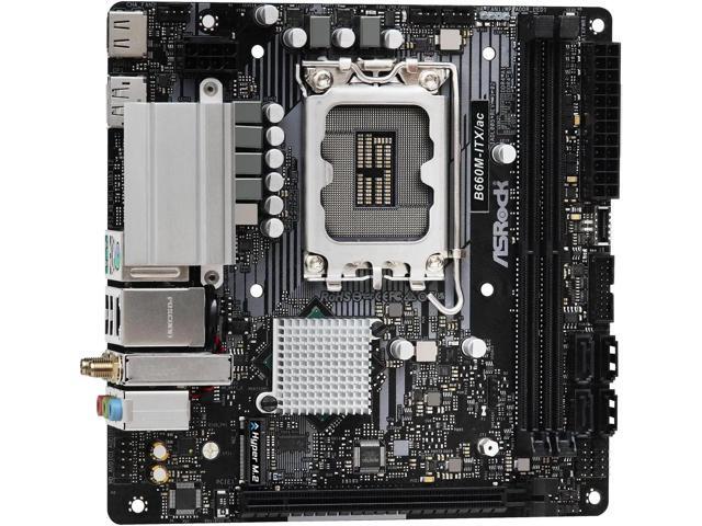 Refurbished: ASRock B660M-ITX/AC LGA 1700 Intel B660 SATA 6Gb/s DDR4 ...