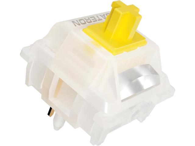 GATERON Milky Yellow Pro V3 Keyboard Switches, Pre-lubed Linear 5 pin ...