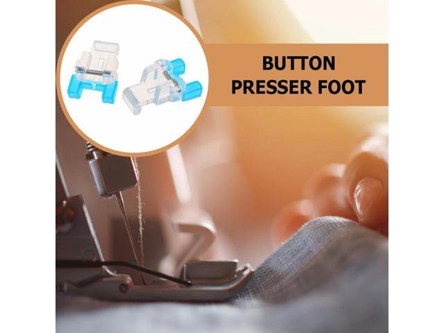 Transparent Embroidery Button Presser Foot Darning Domestic Nail Buckle ...