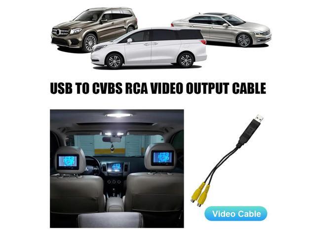 USB To CVBS Video Output Adapter 2 CVBS Output RCA Video Cable DC 5V ...