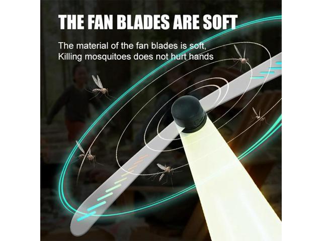 Fly Fan for Tables Keep Flies Away Portable Table Top Fly Fan LED Light ...