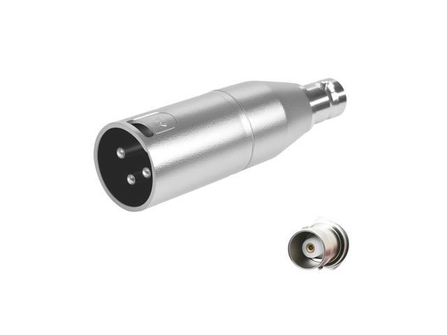 XLR to BNC Adapter XLR 3 Pin Male to BNC Female Coaxial Analog Video ...