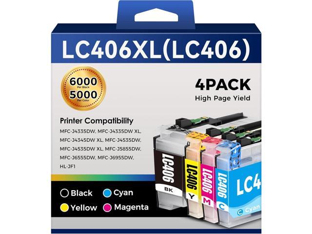 MFC-J4335DW LC406 LC406XL Ink Cartridges for Brother Printer LC 406 XL ...