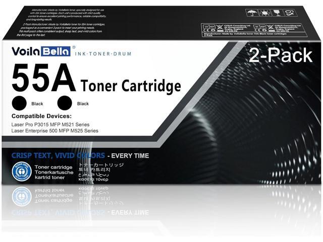 55A Black High Yield Toner Cartridge Replacement for HP 55A CE255A 55X ...