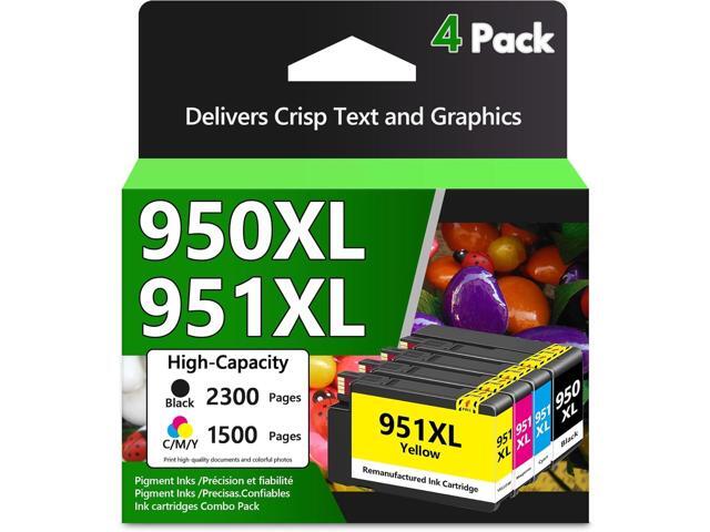 950XL and 951XL Ink Cartridges Combo Pack Replacement for HP 950XL ...