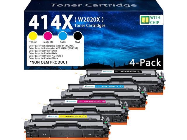 414X 414A Toner Cartridges (4-Pack) Replacement for HP 414X W2020X 414A ...
