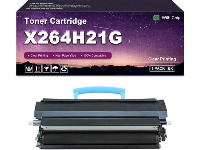 X264H21G Black Toner Cartridge Replacement (with Chip) for Lexmark ...