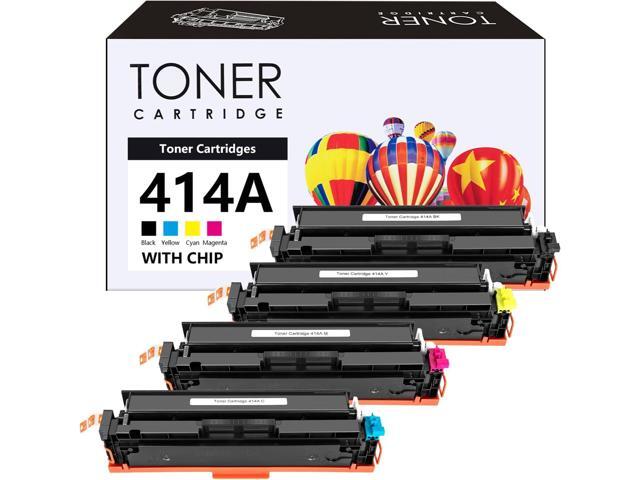 414A Toner Cartridge 4 Pack with Chip Compatible Replacement for Color ...