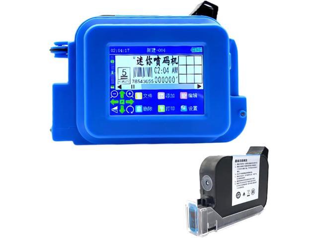 Mini Handheld Inkjet Printer, with Quick-Drying Ink Pocket & LED Touch ...