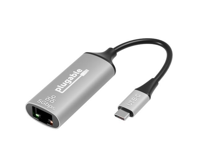 Plugable 5Gbps USB-C Ethernet Adapter | 5000Mbps Wired Network for ...