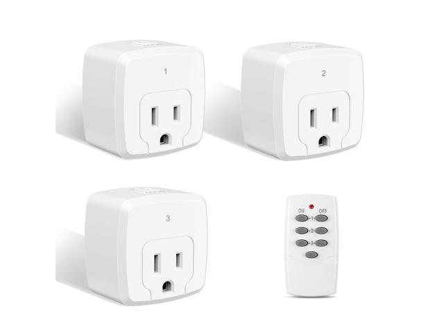 HBN Remote Control Outlet with 100FT RF Signal, Wireless On Off Switch ...
