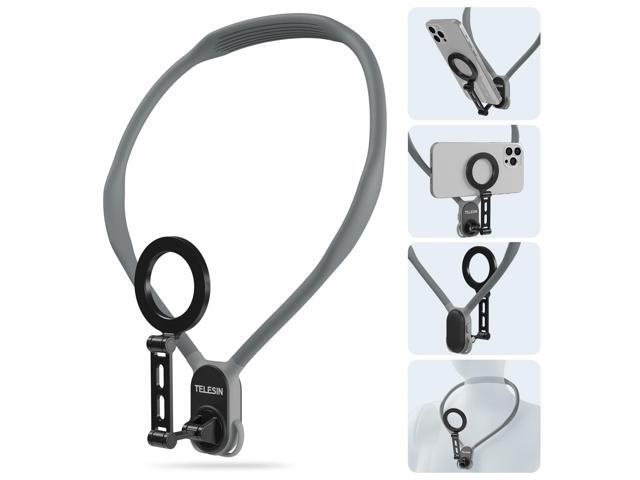 Max Magnetic Neck Mount for Phones, POV/Vlog Neck Phone Holder w Fixing ...
