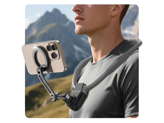 Magnetic Neck Mount for Phones,700mm Extended POV Phone Holder for ...