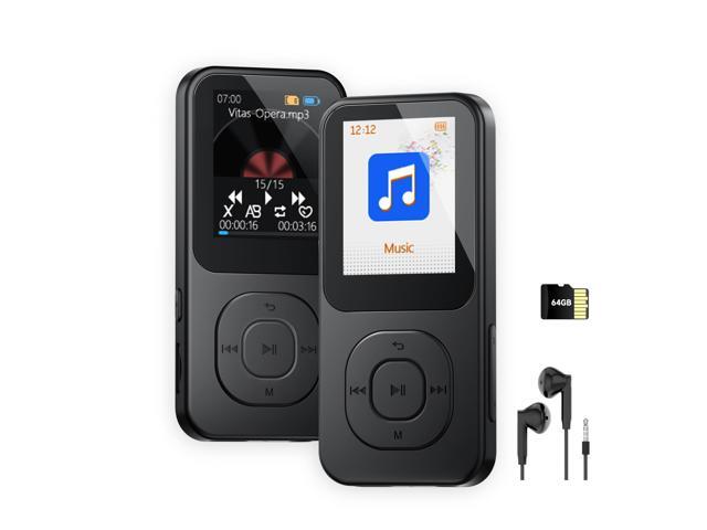 64GB MP3 Player with Bluetooth 5.3-30Hrs Music Playtime, Portable Music ...