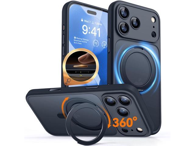 360° Spin Magnetic Stand for iPhone 17 Pro Max Case with Camera Control ...