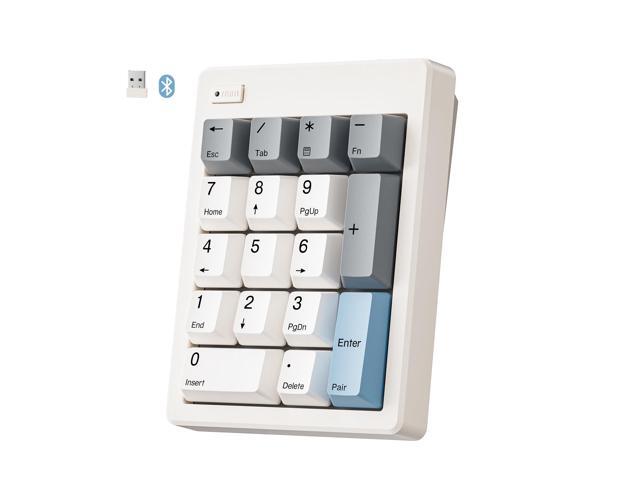 Wireless Mechanical Number Pad, Bluetooth 5.0&2.4G Wireless Dual Mode ...