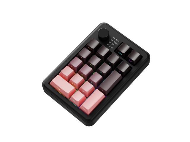 Wireless Retro Mechanical Numpad with Knob, Bluetooth/2.4GHz/USB-C ...