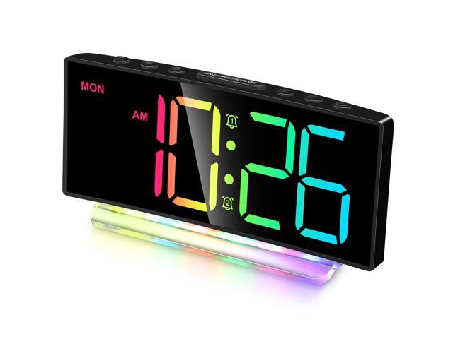 Extra Loud Alarm Clock for Heavy Sleepers Adults,Teens,Kids,Rainbow ...