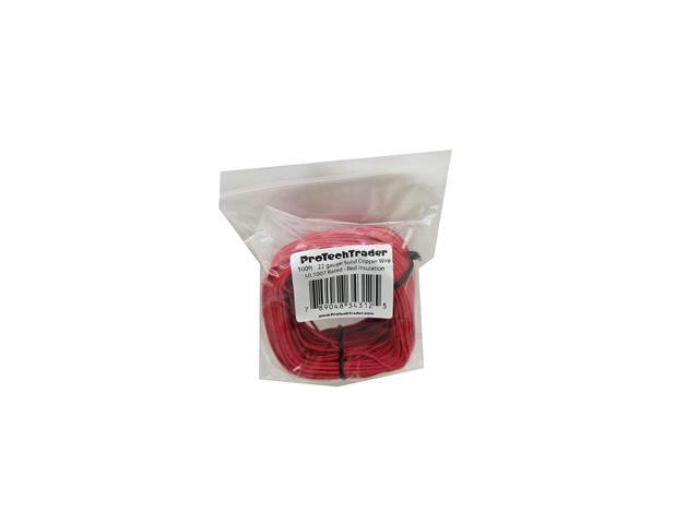 100ft 22 AWG Solid Copper Wire -TINNED - UL1007 Rated Hook-Up Primary ...