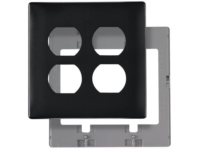 Legrand-Pass & Seymour SWP82BKCC10 Screw Less Wall Plate Plastic Sub ...