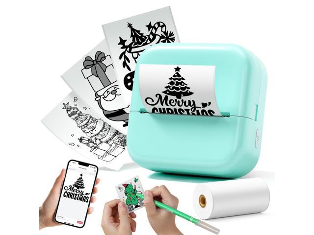 Sticker Printer M02X Inkless Mini Print Pod Bluetooth Portable Sticker ...